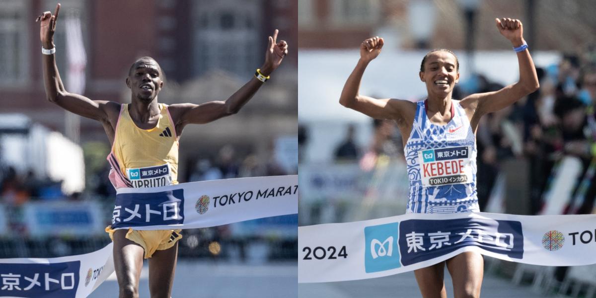 Kipruto superó el récord de Kipchoge en el Maratón de Tokio