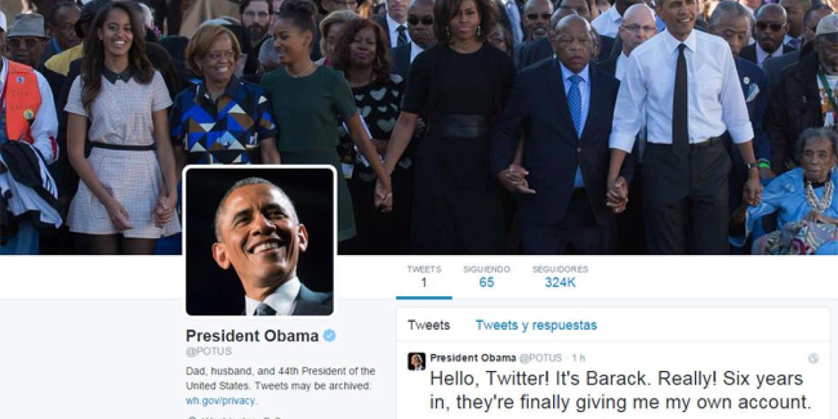 Barack Obama estrena cuenta de Twitter