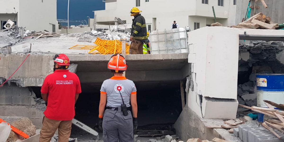 Derrumbe en Monterrey deja siete personas muertas y más de 10 desaparecidos