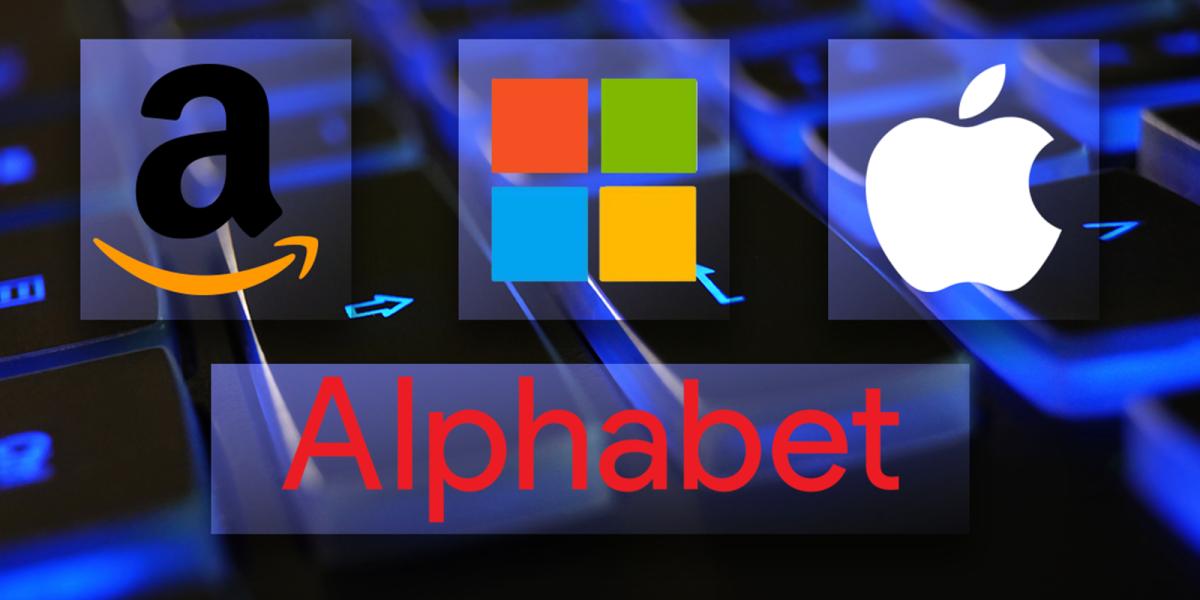 Apple, Microsoft, Amazon y Alphabet pierden 2.5 billones de dólares en valor de capitalización