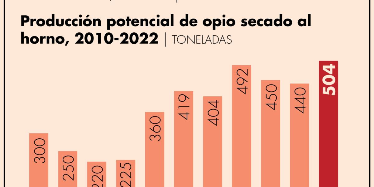 México, 3º lugar en producción de opio en el mundo