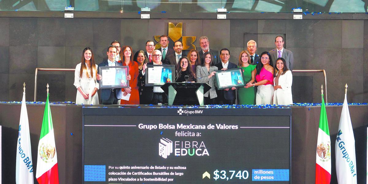 Fibra Educa coloca bonos sostenibles por 3,740 millones de pesos