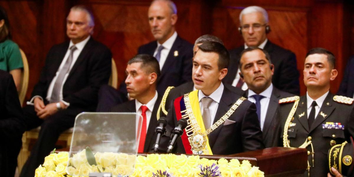 Daniel Noboa protesta como nuevo presidente de Ecuador; promete reducir ...
