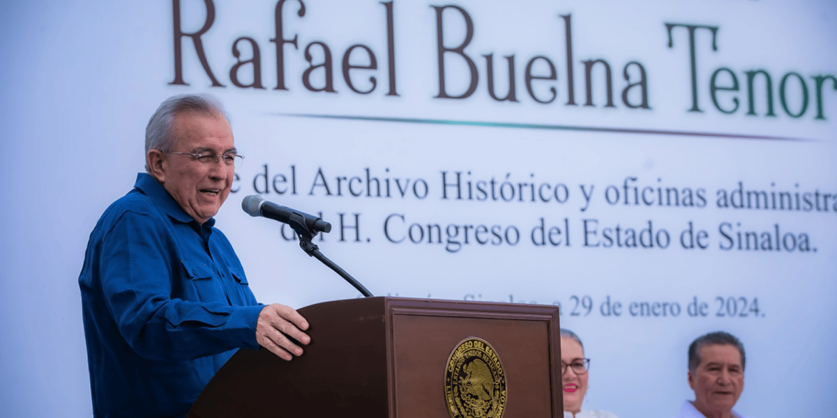 Rocha inaugura edificio Rafael Buelna Tenorio del H. Congreso del Estado