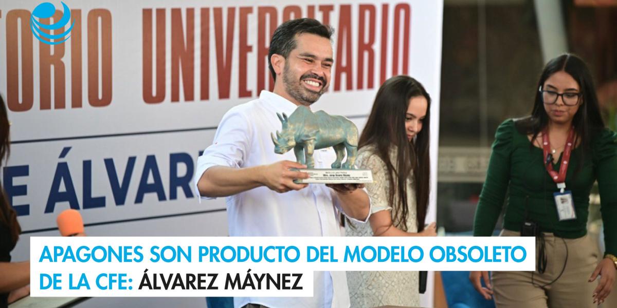 Apagones son producto del modelo obsoleto de la CFE: Álvarez Máynez