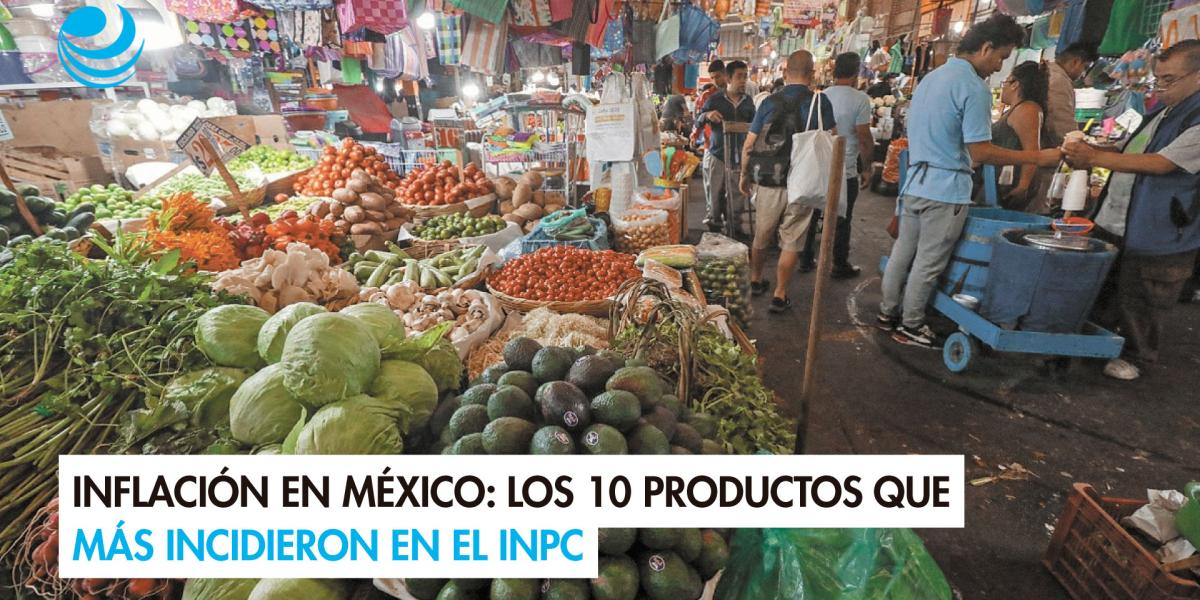 Inflación en México: Los 10 productos que más incidieron en el INPC
