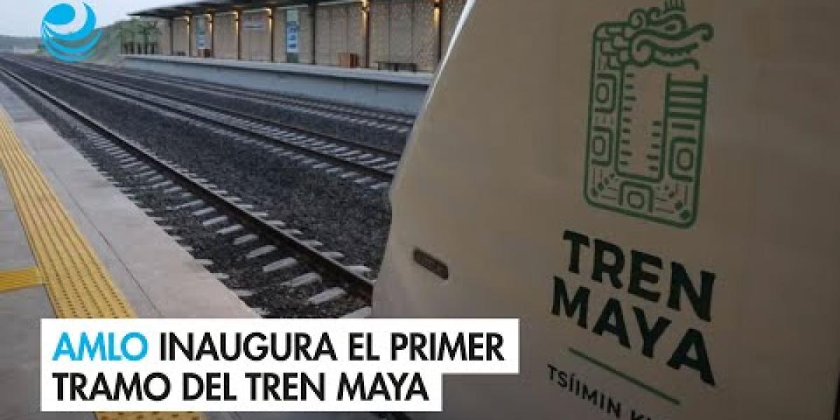 AMLO inaugura el primer tramo del Tren Maya; "obra magna que se logró en tiempo récord", dice