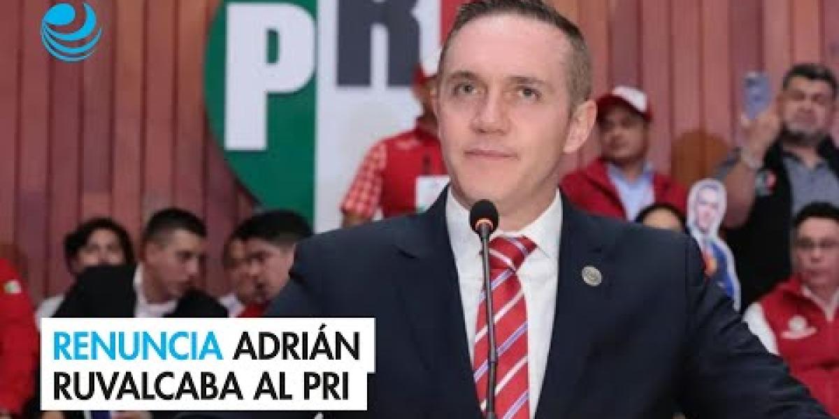 Renuncia Adrián Ruvalcaba al PRI