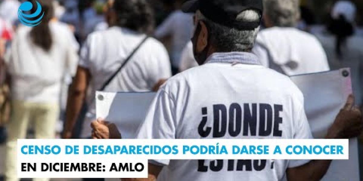 Censo De Desaparecidos Podría Darse A Conocer En Diciembre Amlo