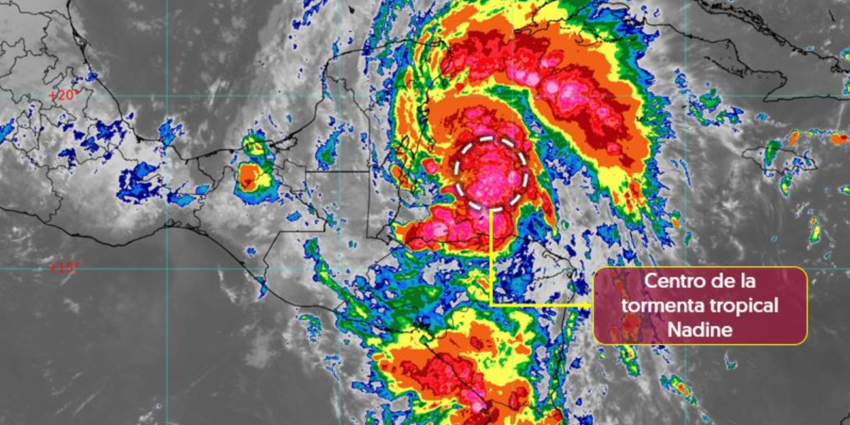 Nadine: Se forma tormenta tropical en el mar Caribe; provocará lluvias torrenciales en 3 estados