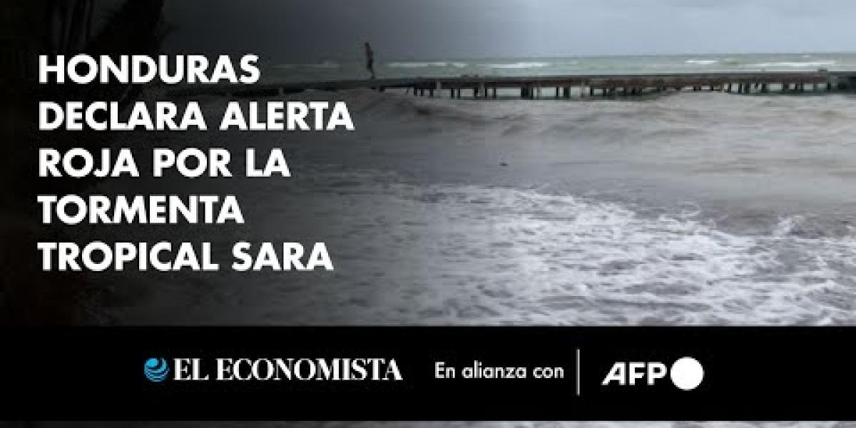 Honduras declara alerta roja por la tormenta tropical Sara