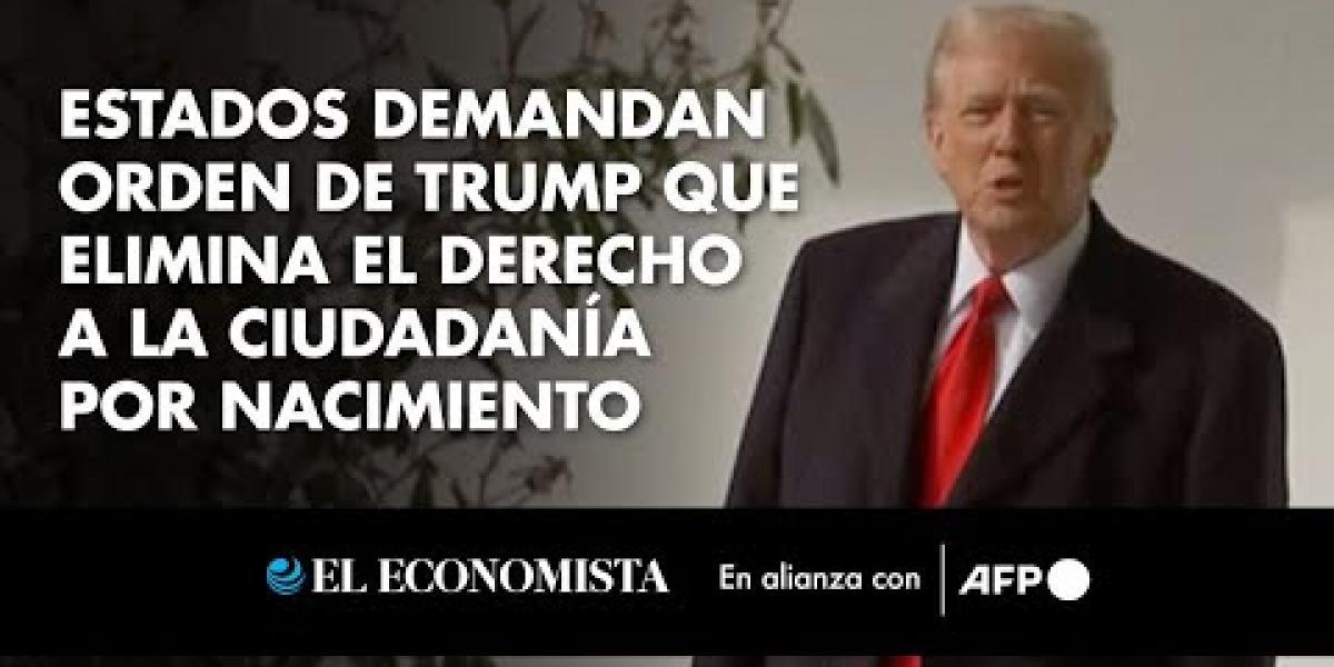 Estados demandan orden de Trump que elimina el derecho a la ciudadanía ...