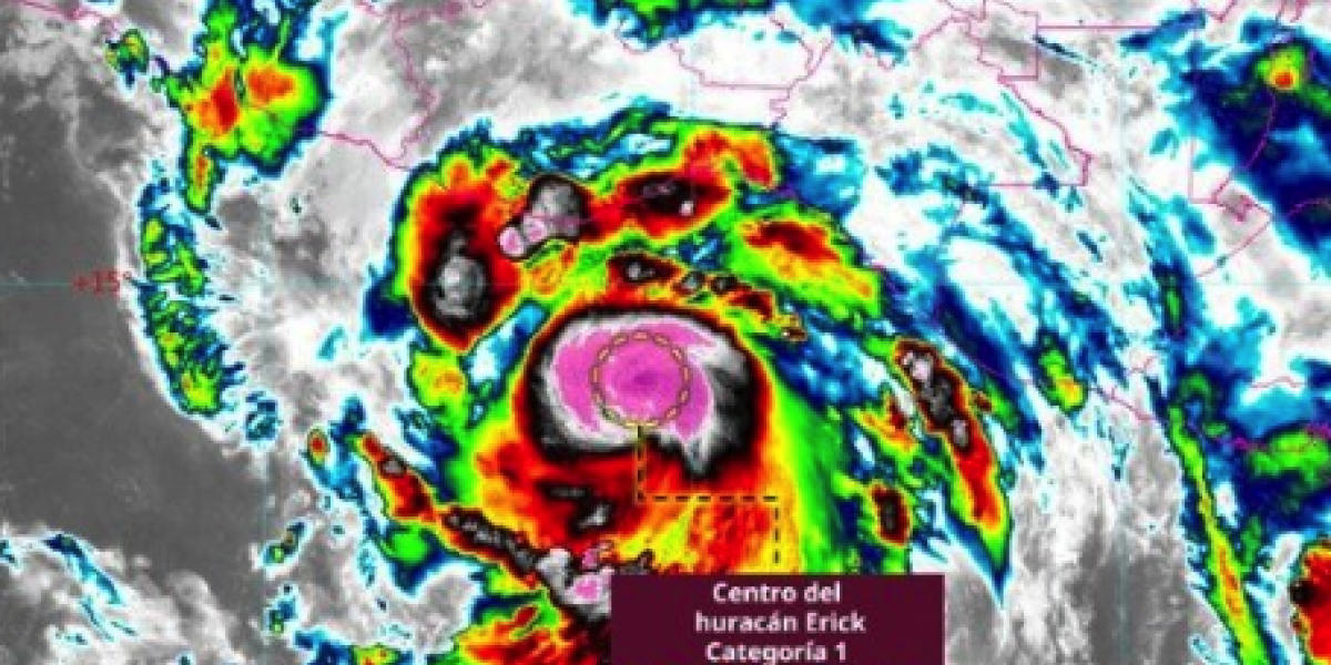 Tormenta Erick se convierte en huracán categoría 1 en el Pacífico cerca ...