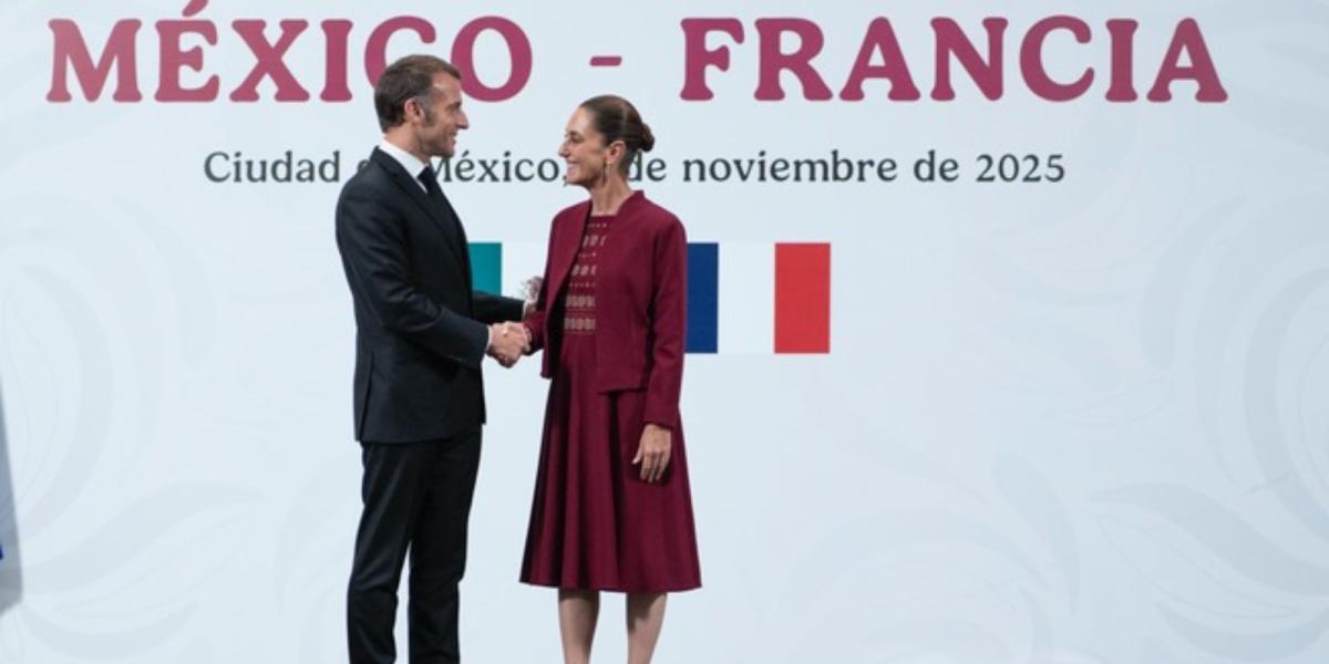 Macron invita a Sheinbaum a visitar Francia en 2026