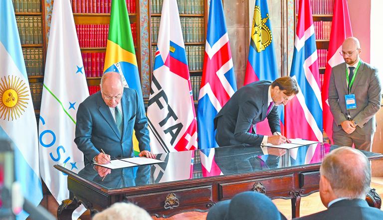 Mercosur firma TLC con los países de EFTA