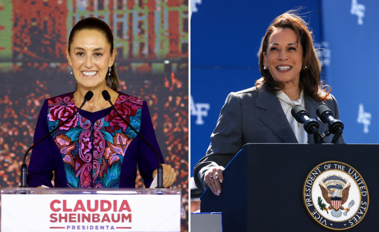 Claudia Sheinbaum conversa con Kamala Harris sobre migración y narcotráfico