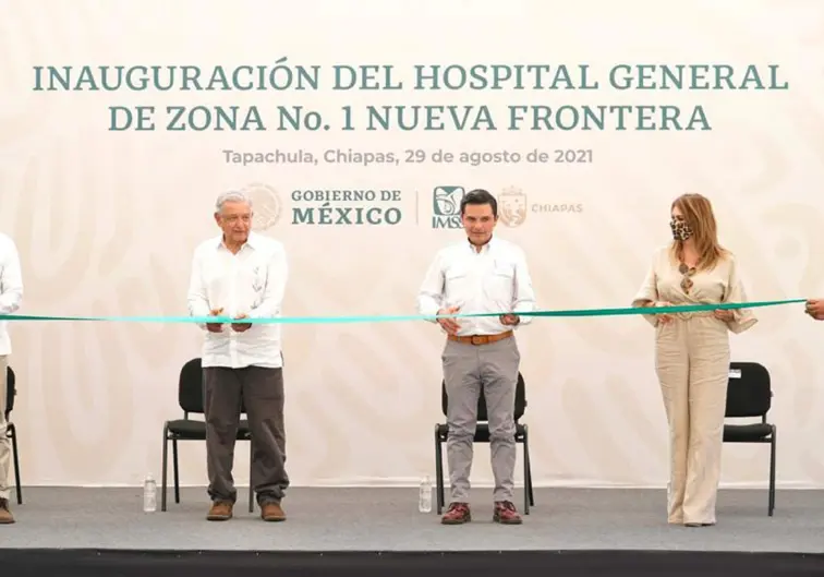 Inauguran Hospital General de Zona No. 1 “Nueva Frontera” del IMSS en Tapachula, Chiapas